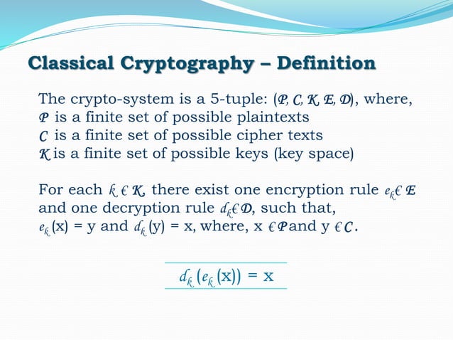 Introductory Lecture on Cryptography and Information Security | PPT