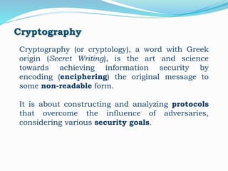 Introductory Lecture on Cryptography and Information Security | PPT