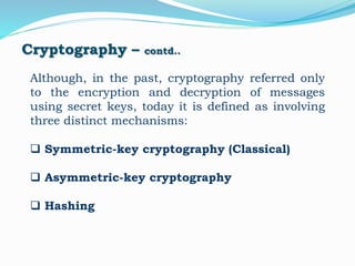 Introductory Lecture on Cryptography and Information Security | PPT