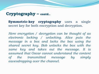 Introductory Lecture on Cryptography and Information Security | PPT