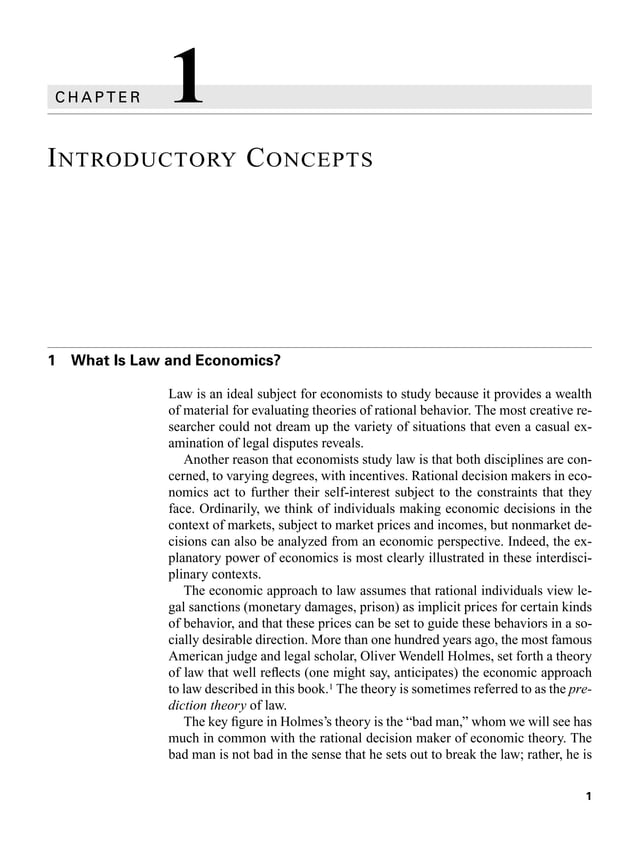 The Economic Approach To Law 1st Edition Thomas Miceli | PDF