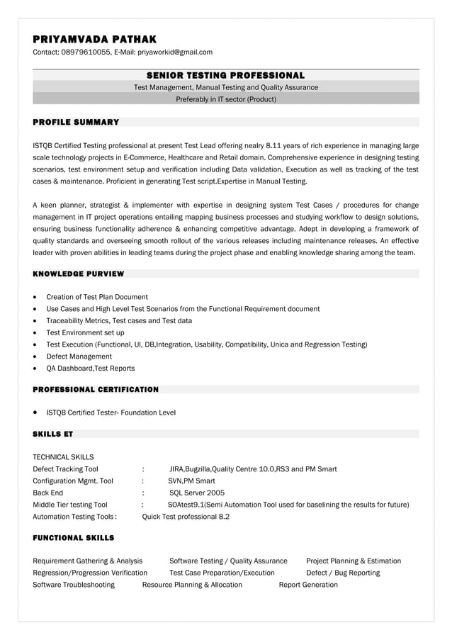 Resume-Priya | PDF