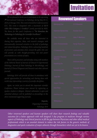 Pathology-2016_Brochure | PDF | Healthcare Industry | Industries