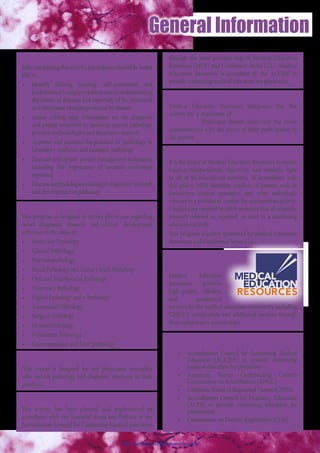 Pathology-2016_Brochure | PDF | Healthcare Industry | Industries