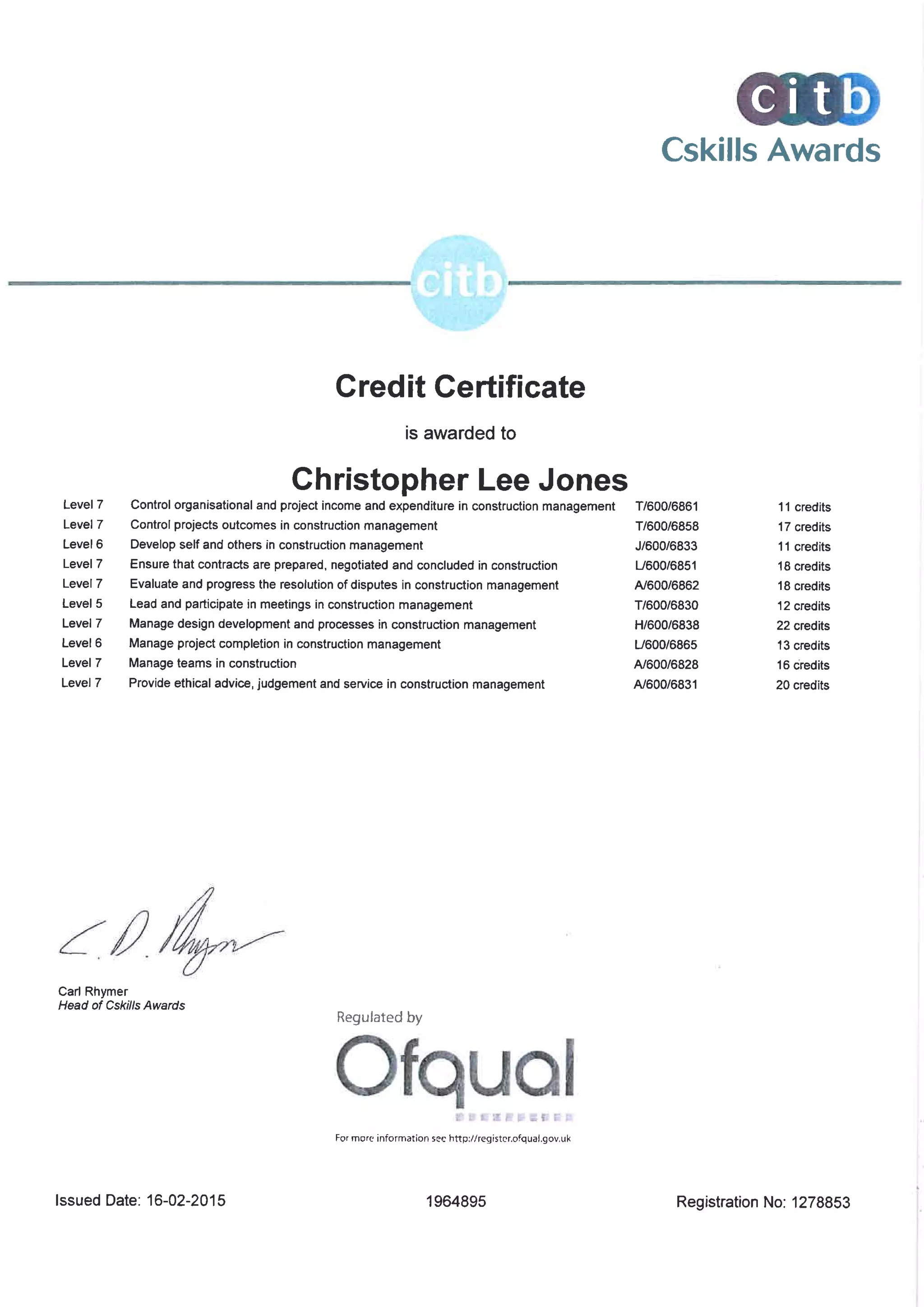 LEVEL 7 QCF CSM | PDF