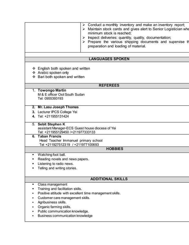 Mike's cv | DOCX