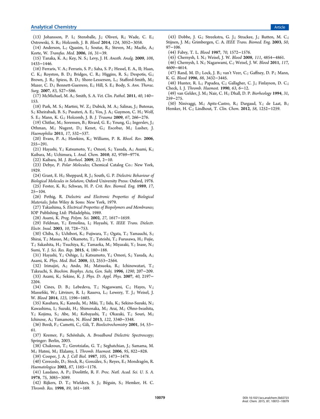 Principles of Dielectric Blood Coagulometry as a Comprehensive ...