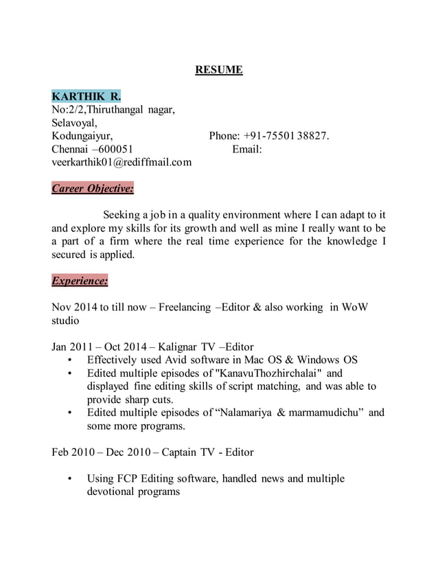 Karthik_Resume (1) | PDF