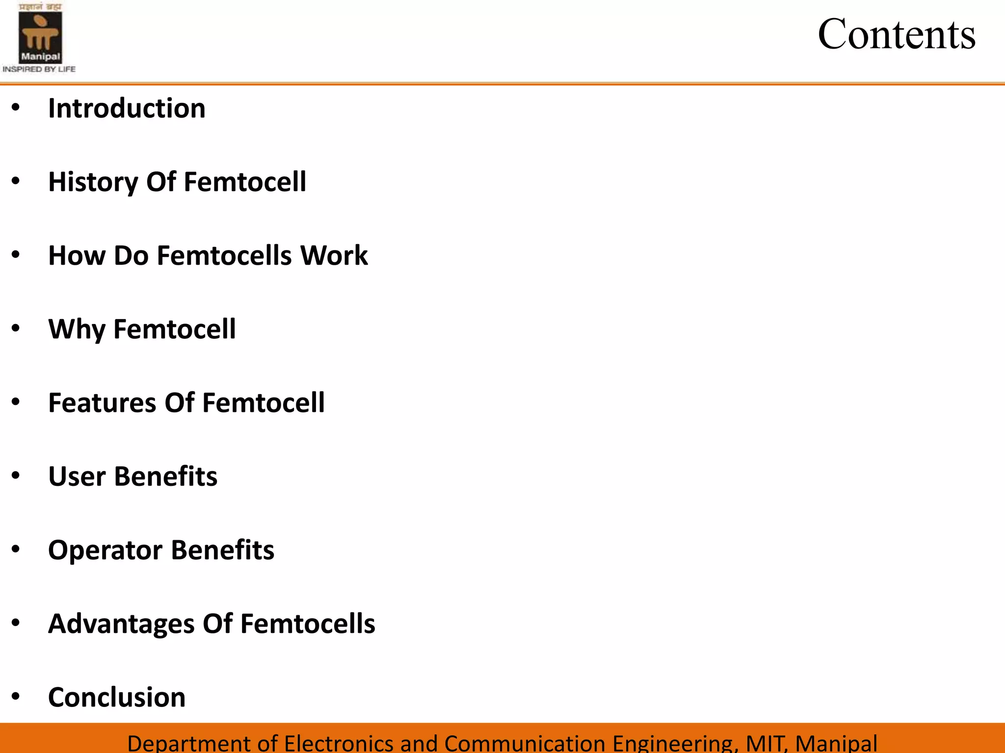 Femtocells presentation | PPT