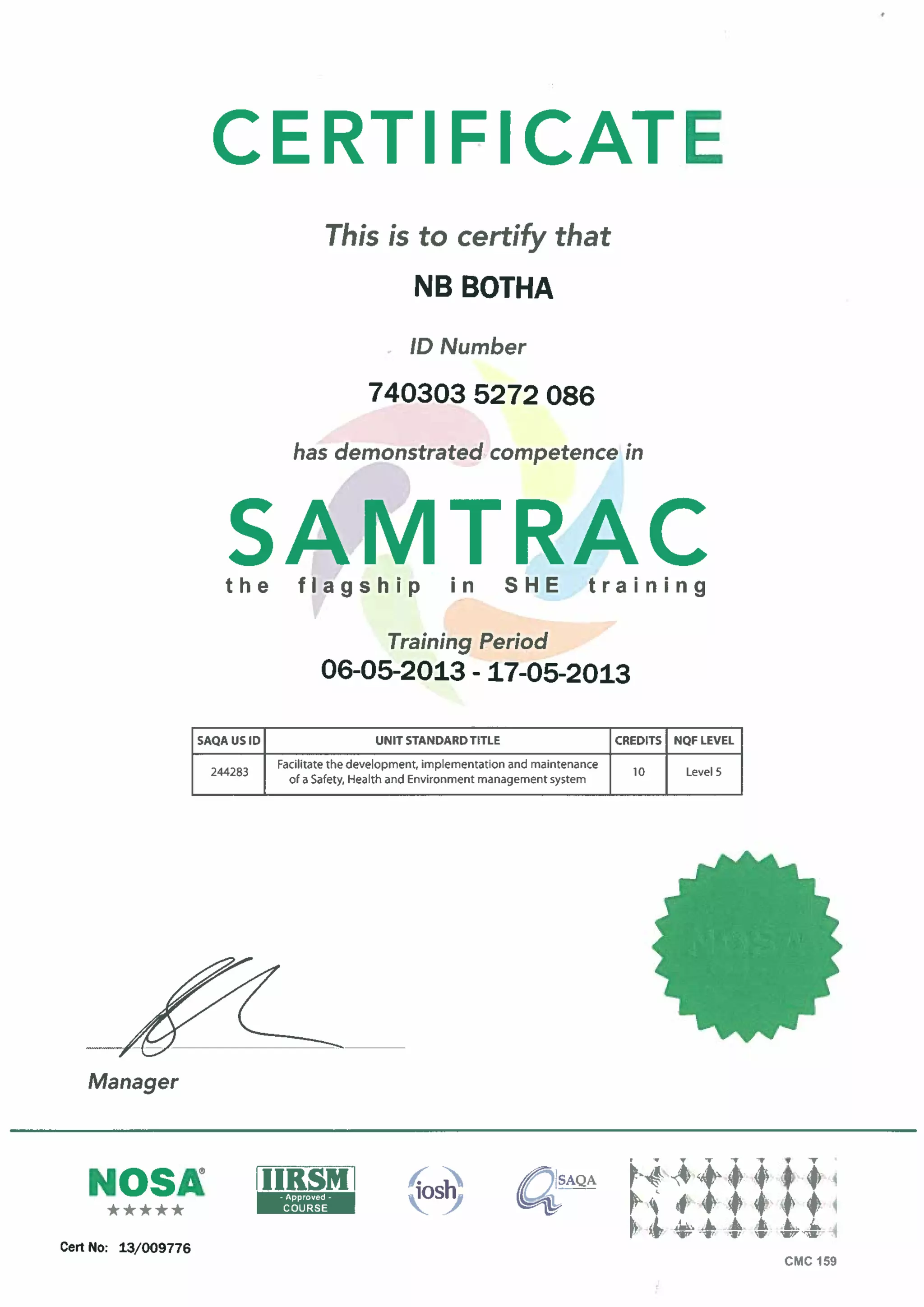 SAMTRAC | PDF