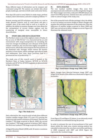 Analysis of Sand Dunes Accumulation using Remote Sensing and GIS | PDF