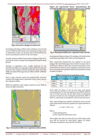 Analysis of Sand Dunes Accumulation using Remote Sensing and GIS | PDF