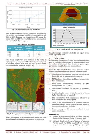 Analysis of Sand Dunes Accumulation using Remote Sensing and GIS | PDF