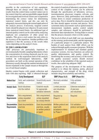 A Review Analytical Quality Control and Methodology in Internal Quality ...