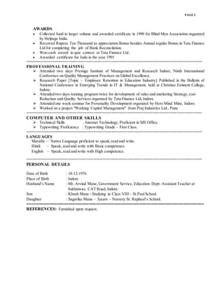 Pallavi Mane CV | DOCX