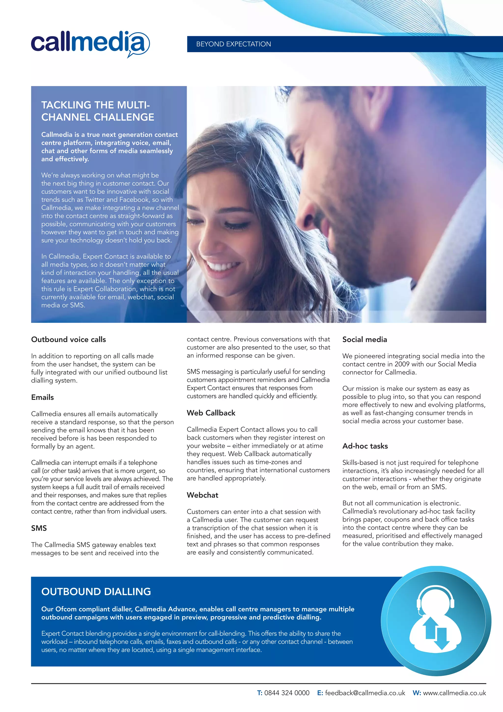 callmedia_brochure_2016 | PDF | Web Conferencing | Computer Software ...