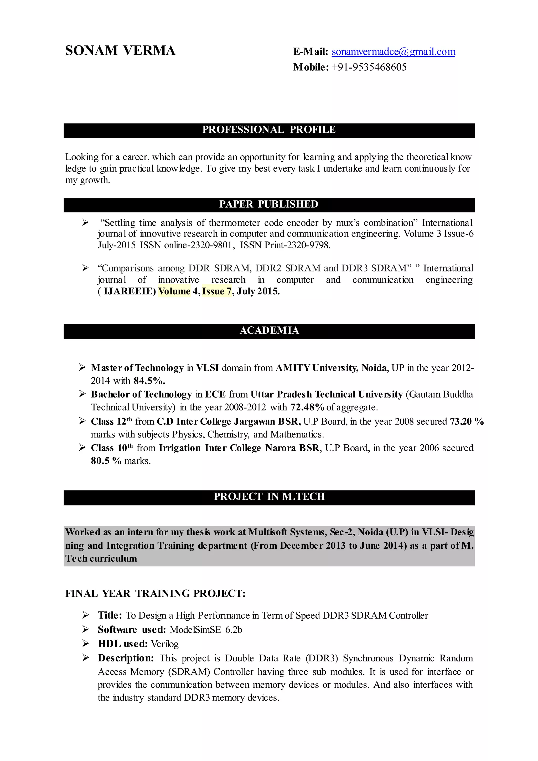My resume | DOCX | Computing | Technology & Computing