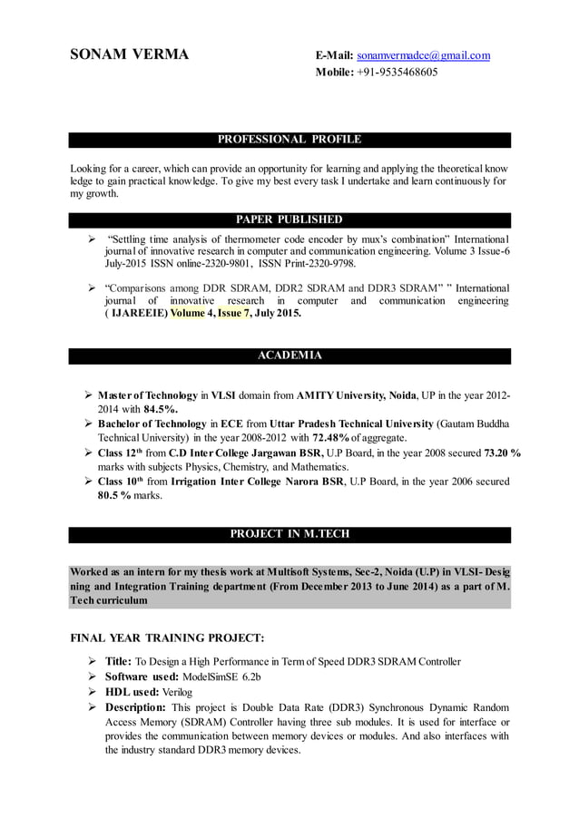 My resume | DOCX | Computing | Technology & Computing