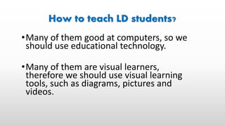 Visual learning tools for students with dyslexia and | PPT