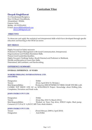Deepak_Rawat_Resume | PDF | Free Download