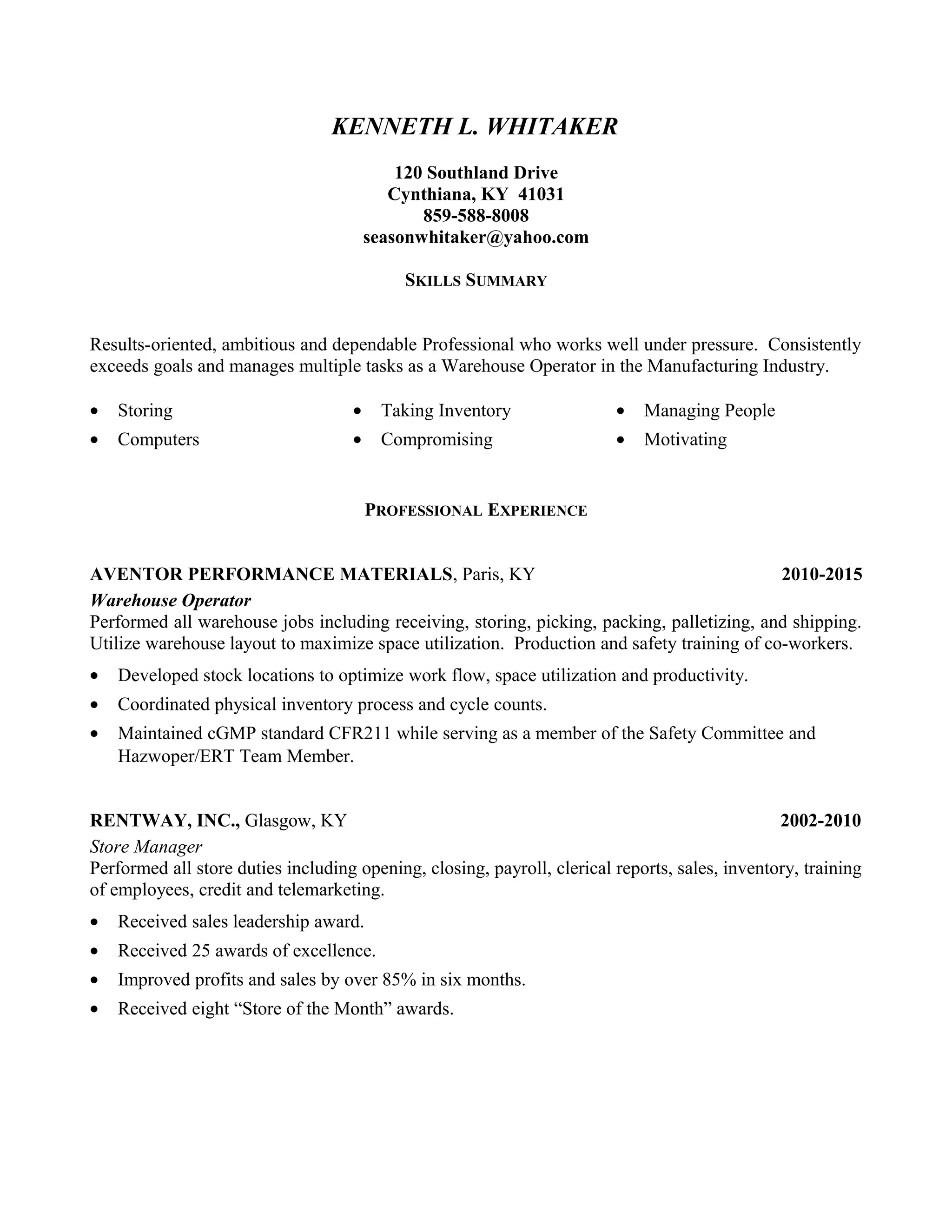 KENNETH L. WHITAKER | PDF