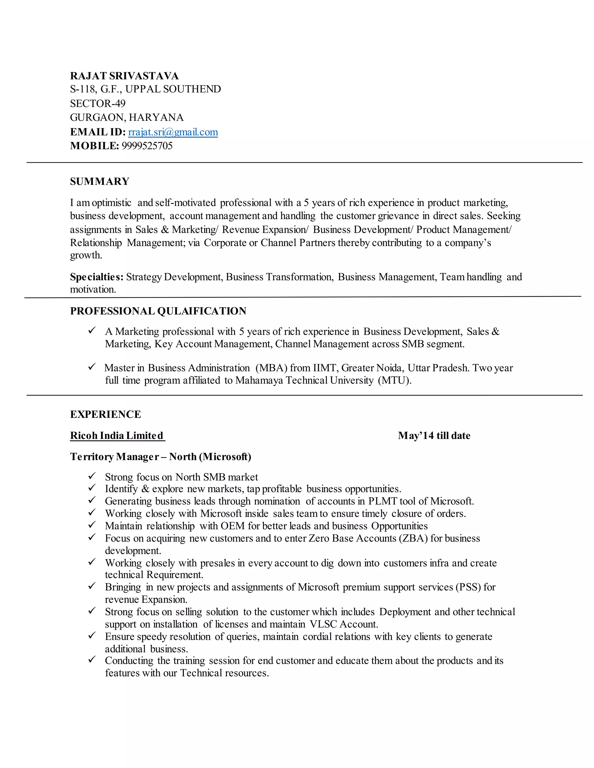 RAJAT SRIVASTAVA | PDF