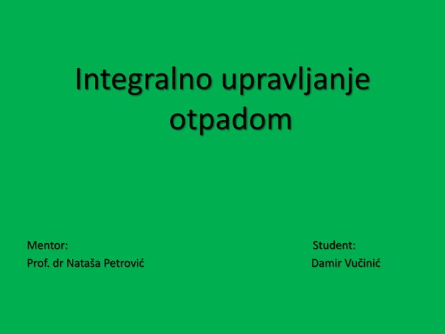 Prezentacija Master rad | PPTX