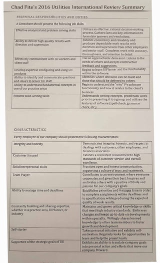 Chad Fite's 2016 Utilities International Review Summary | PDF ...