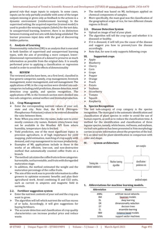 Cultivation of Crops using Machine Learning and Deep Learning | PDF