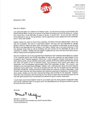 Letter of Recommendation (Michael Chalifoux) | PDF