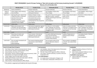 MGIMO October 2015 Programme_01 Sept. | PPT