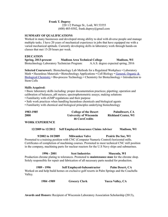 Generic Resume | PDF