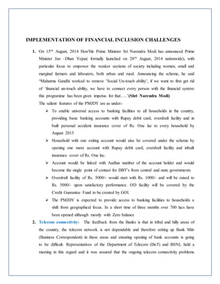 Rani Singh-Financial Inclusion Issues and Challenges | PDF