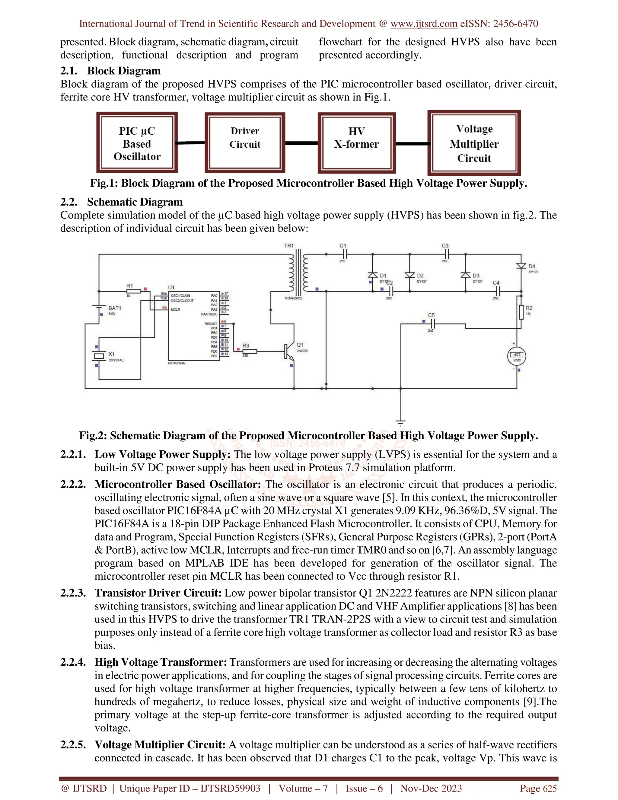 Design and Development of a PIC Microcontroller Based High Voltage Power Supply | PDF
