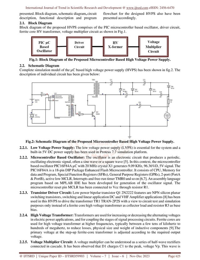 Design and Development of a PIC Microcontroller Based High Voltage Power Supply | PDF