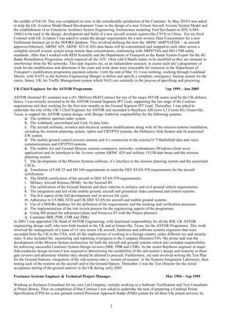 Mike Palfrey CV15v3 | DOC | Aviation Industry | Industries