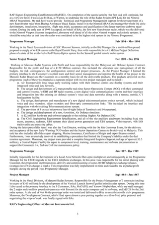 Mike Palfrey CV15v3 | DOC | Aviation Industry | Industries