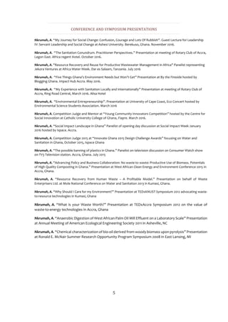 Akua Nkrumah CV_Full_December 2016 | PDF | Environmental Services ...