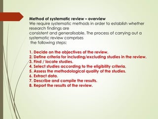 9-Meta Analysis/ Systematic Review | PPT
