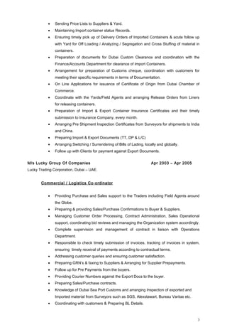 Curriculum Vitae - Kamran Rahim | DOC | Cruises | Travel Type