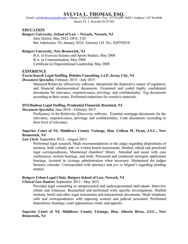 Resume_Sylvia_Thomas_Updated | PDF