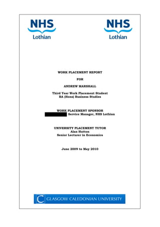 Work Placement Portfolio | PDF