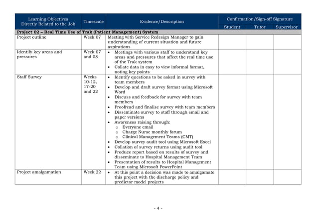 Work Placement Portfolio | PDF
