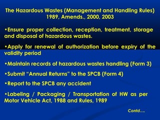 82 hazardous waste management | PPT