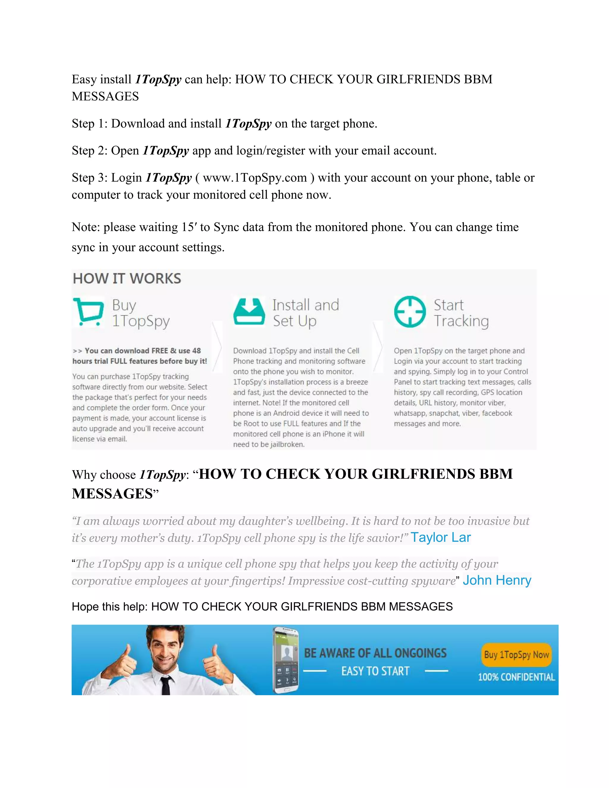 HOW TO CHECK YOUR GIRLFRIENDS BBM MESSAGES | PDF | Smartphones ...