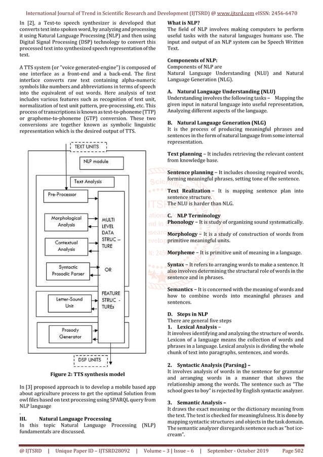 Natural Language Processing Theory, Applications and Difficulties | PDF