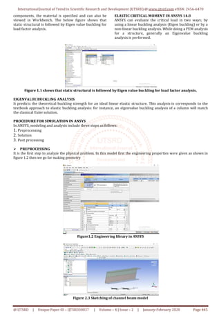 Simulation Analysis in Lateral Torsional Buckling of Channel Section by Using Ansys Software | PDF
