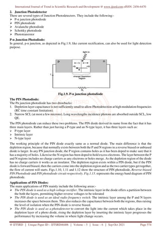 Technical Report Comparative Analysis of Photodetectors for Appropriate ...