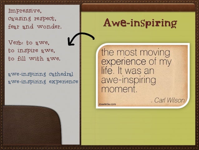 Awe Inspiring Synonym