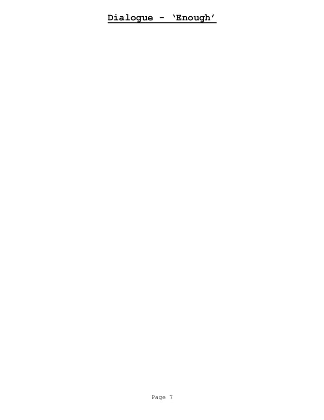 Script with dialogue | PDF